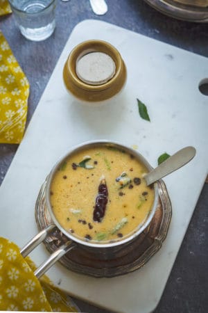 Mor Sambar { Buttermilk Sambar}- Sambar without tamarind • The Magic ...